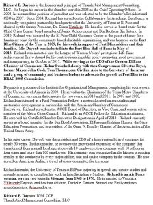 Richard Dayoub (Treasurer) – Alliance for Regional Military Support